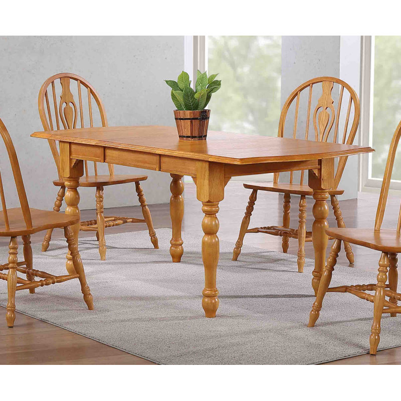One Allium Way® Azizi Extendable Solid Wood Dining Table & Reviews ...