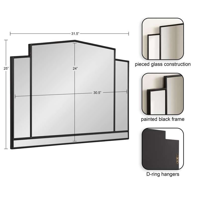 Lark Manor™ Arched Window Pane Wall Mirror | Wayfair