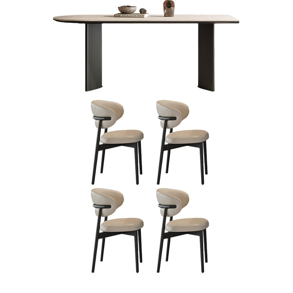 Your Favorite Celebrities Simple yet elegant dining table and chair set ...