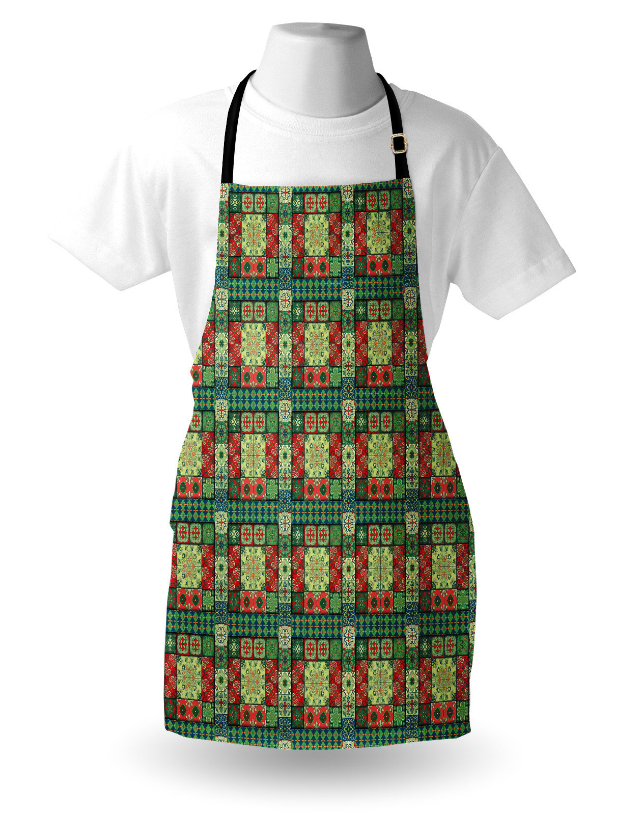 East Urban Home Ethnic Apron Unisex, Colorful Azulejo Tiles, Adult Size ...