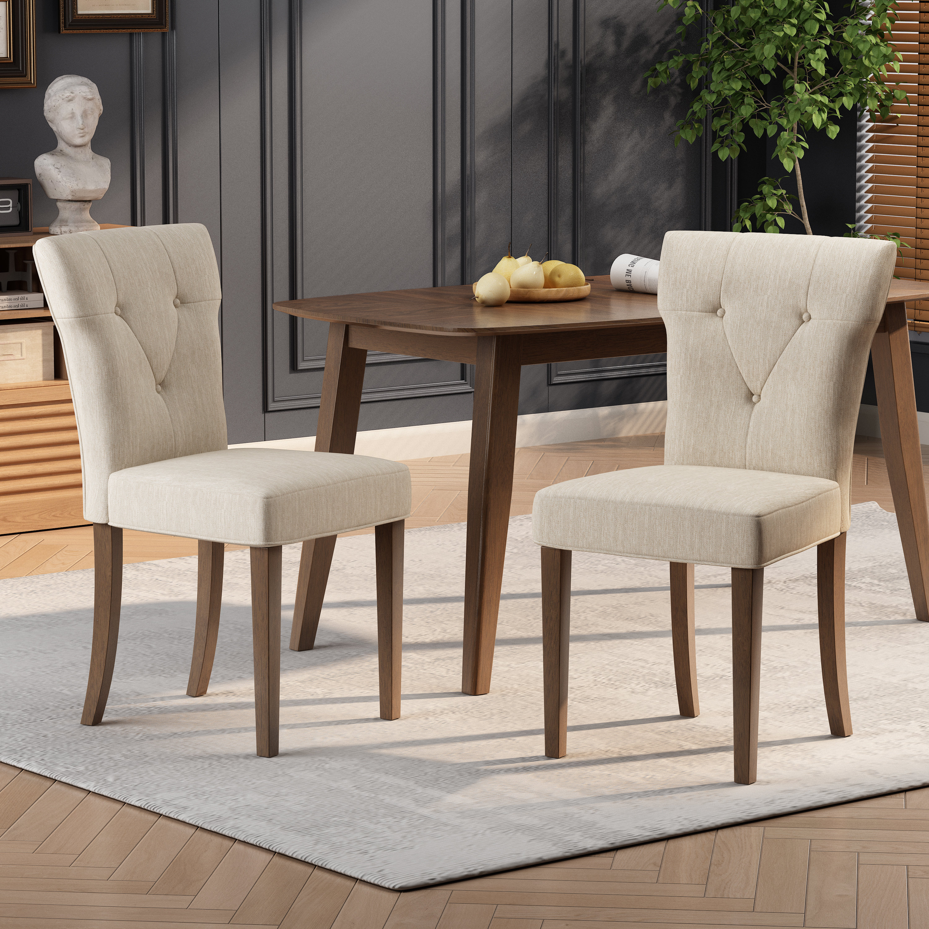 Lark Manor™ Sullivan Upholstered Dining Chairs & Reviews | Wayfair
