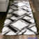 Latitude Run® Corey-Leigh Abstract Shag White/Black Area Rug & Reviews ...
