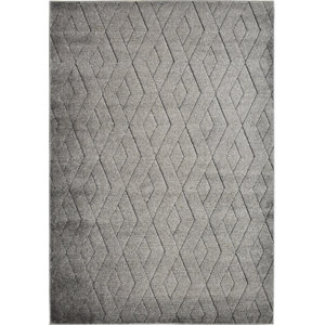 17 Stories Neace Contemporary Asphalt grey Area Rug | Wayfair