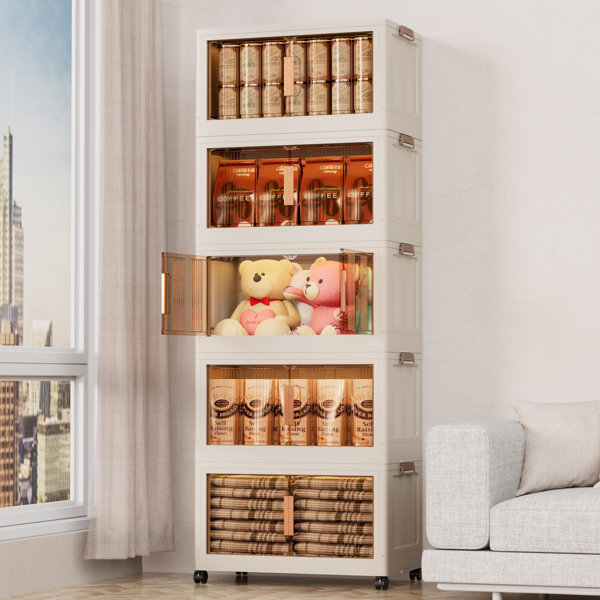 WFX Utility™ Wide 5 Tier Extra Large Plastic Storage Bins With Lids ...