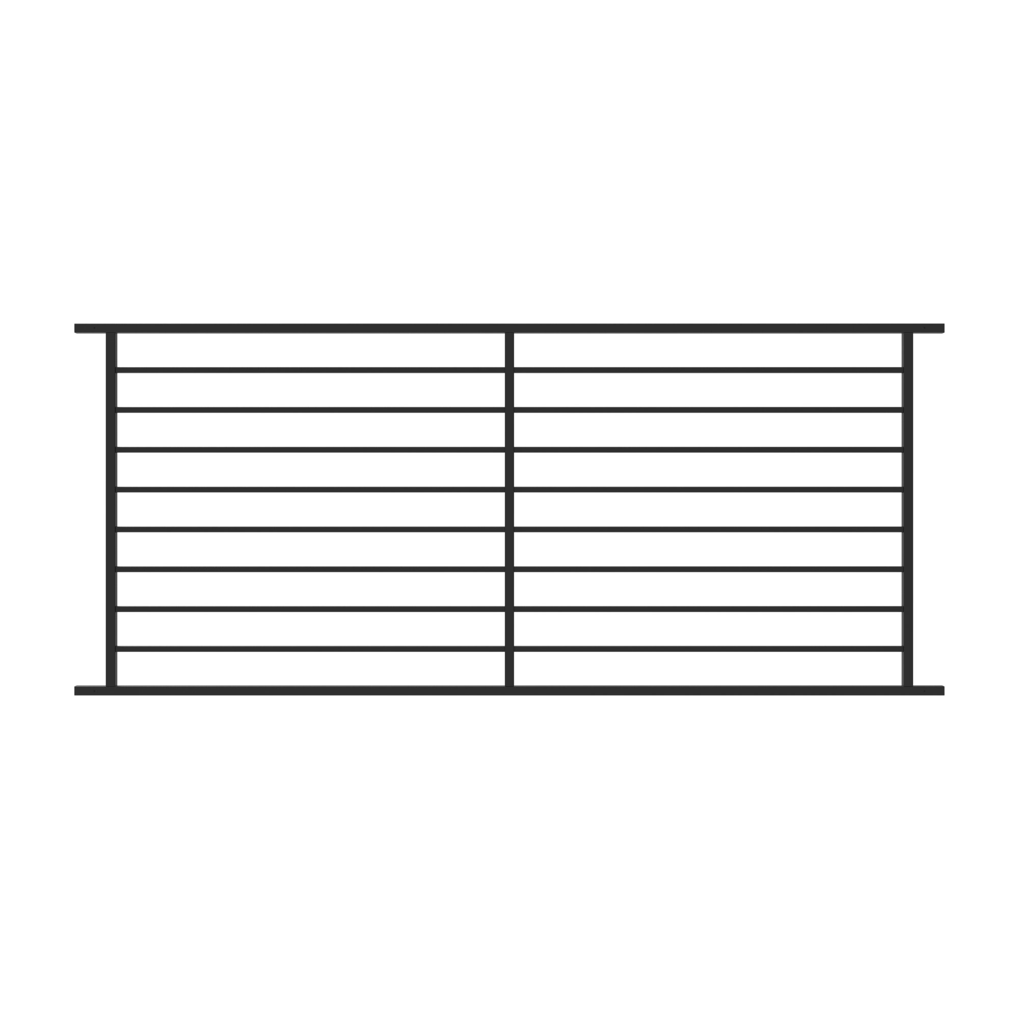 Fortress Building Products Fe26 Axis Steel Railing Level Panel | Wayfair