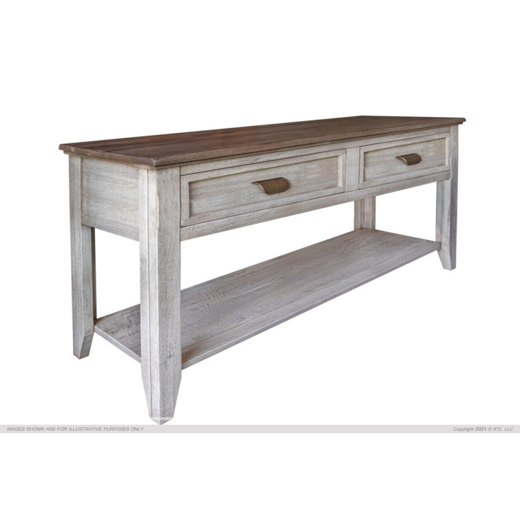 Gracie Oaks 55'' Solid Wood Console Table | Wayfair