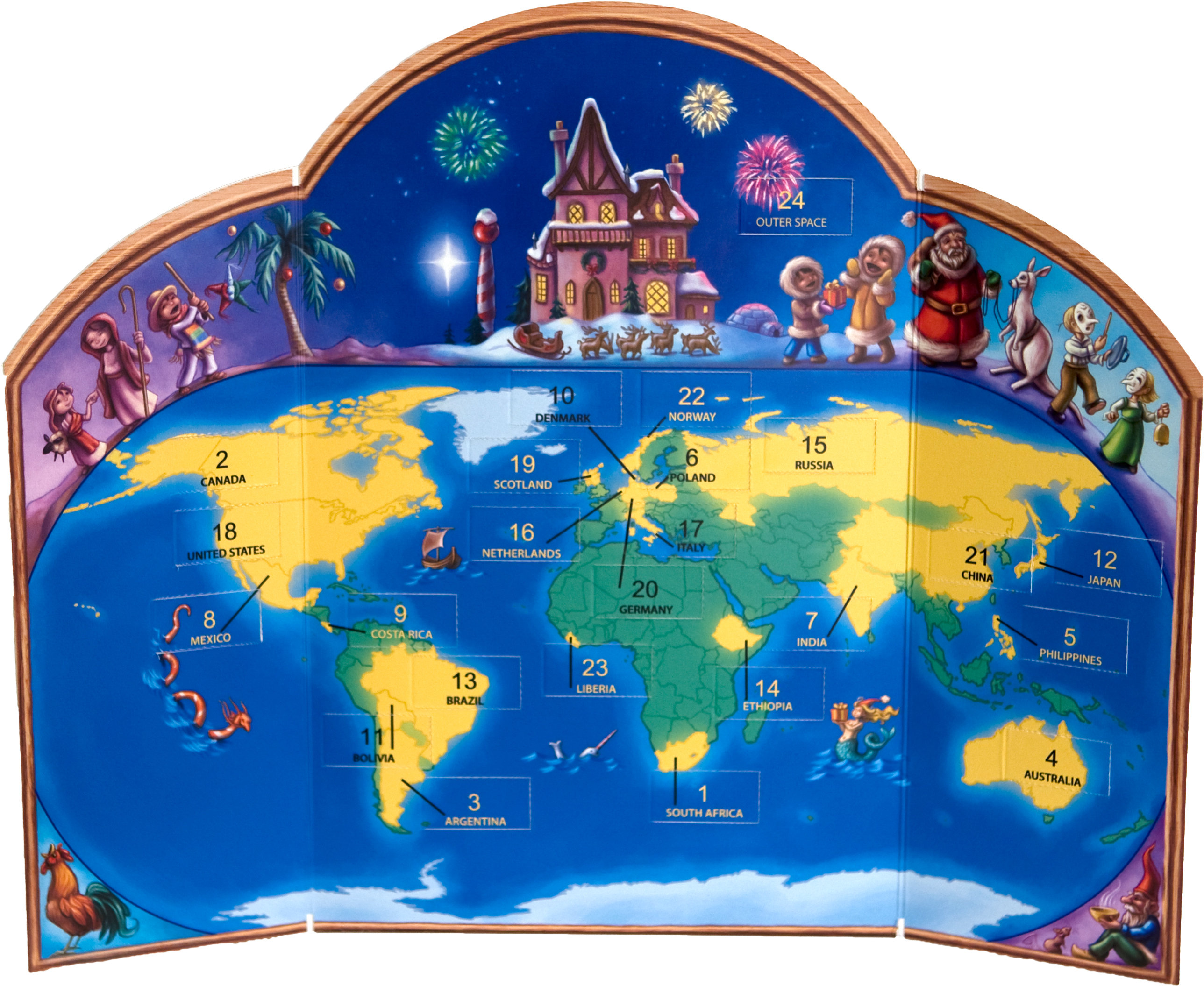 The Holiday Aisle® Advent Calendar Christmas Around the World & Reviews ...