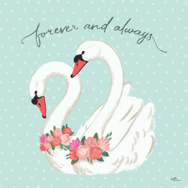 Happy Larry Swan Lake VI Mint by Janelle Penner Wrapped Canvas Painting ...
