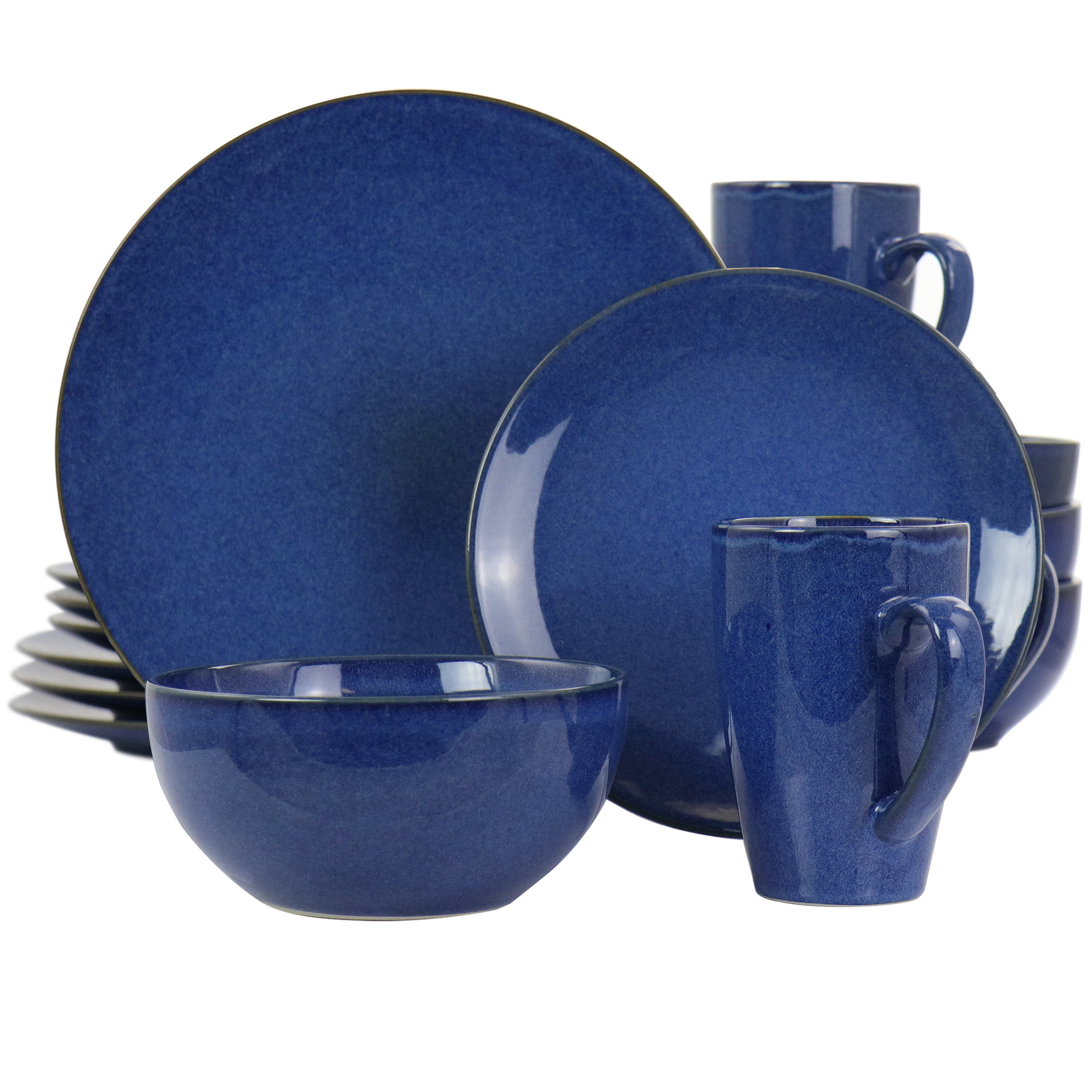 Gibson Elite 16 Piece Dinnerware Set, Service for 4 & Reviews | Wayfair