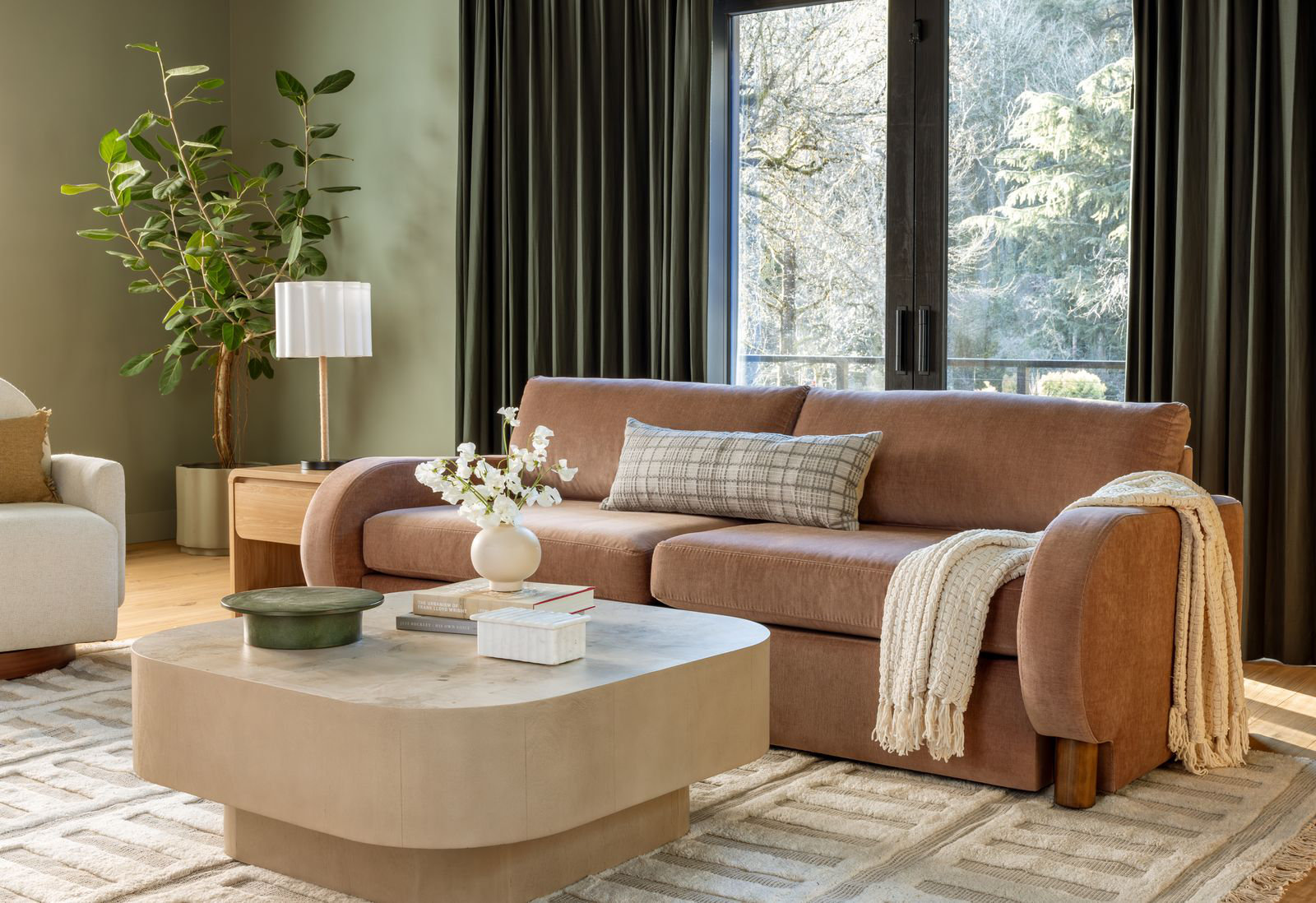 Room Service By Emily Henderson Barb 96 Inch Sofa | Wayfair