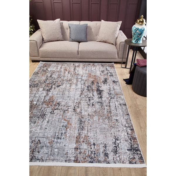 Williston Forge Braylen Modern Machine Woven Brown Indoor / Outdoor ...