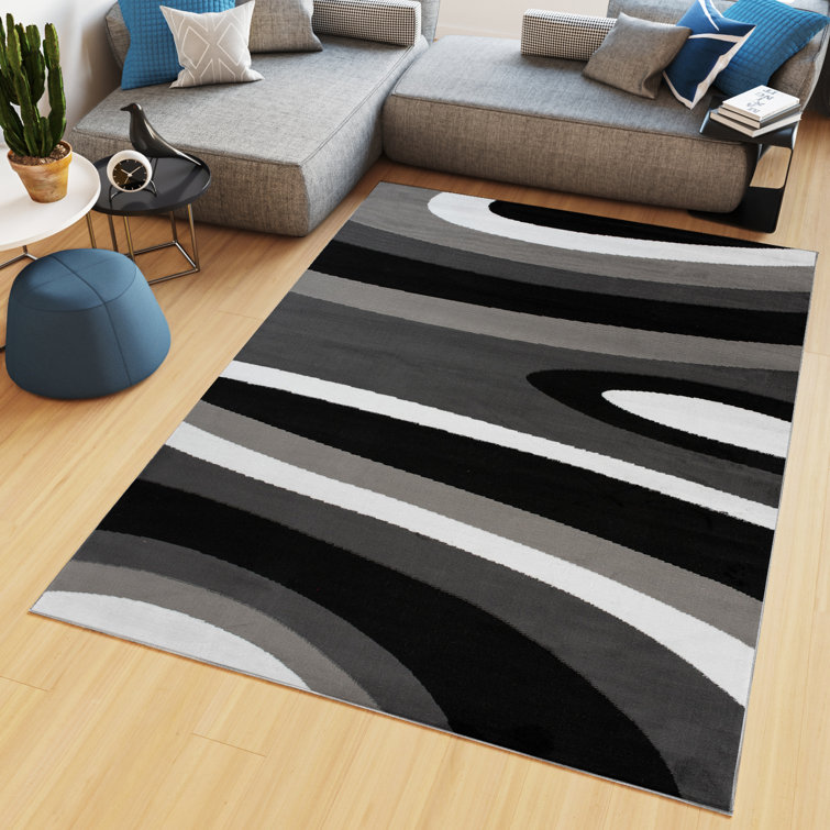 Metro Lane Anariah Dark Grey Rug | Wayfair.co.uk