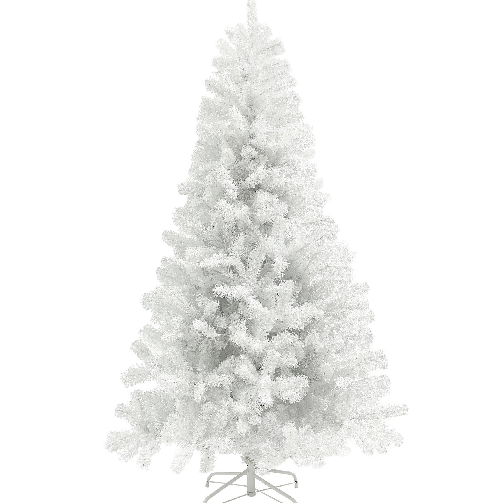 Alcott Hill 7.5ft Artificial Christmas Tree, White, , 1346 Branch Tips ...