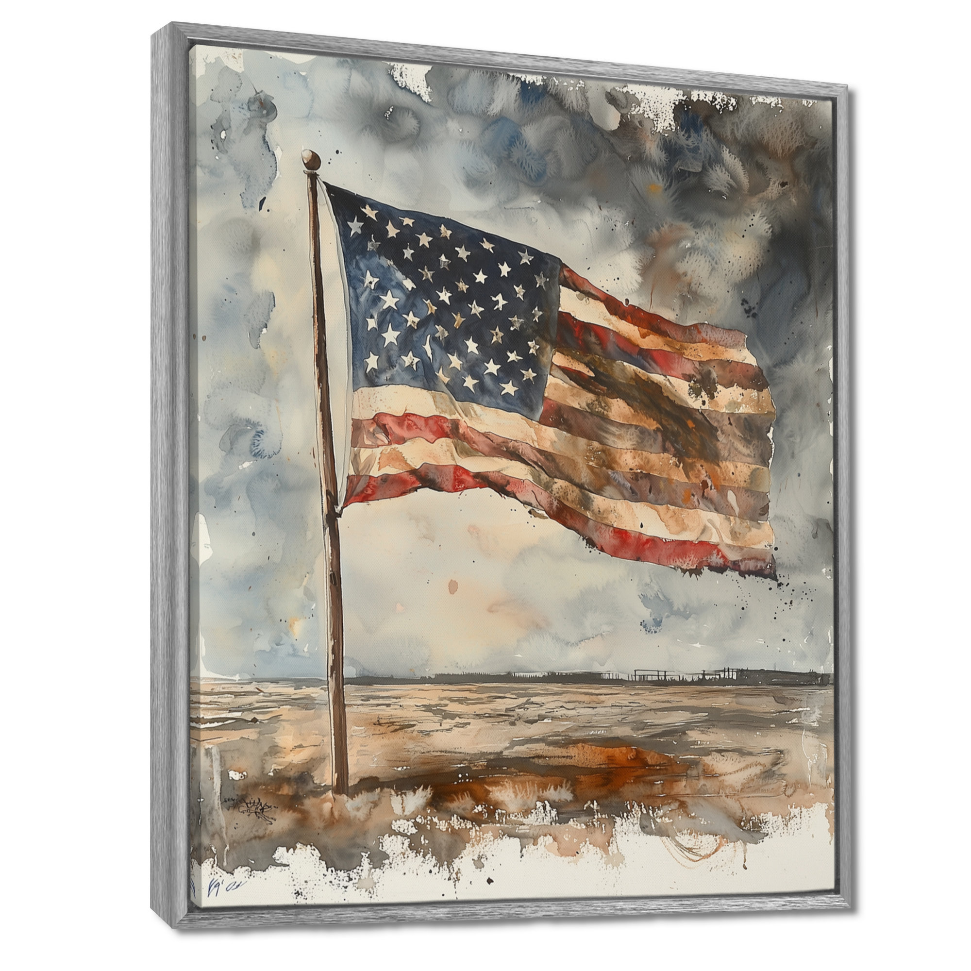 Winston Porter Liberty Flag Of Usa In 18S - Usa Wall Art | Wayfair
