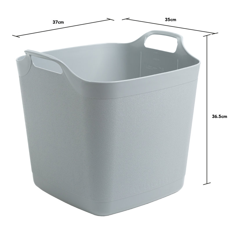 Wham Flexi-Store 25L Square Tub Graduated Cool Grey & Reviews | Wayfair ...