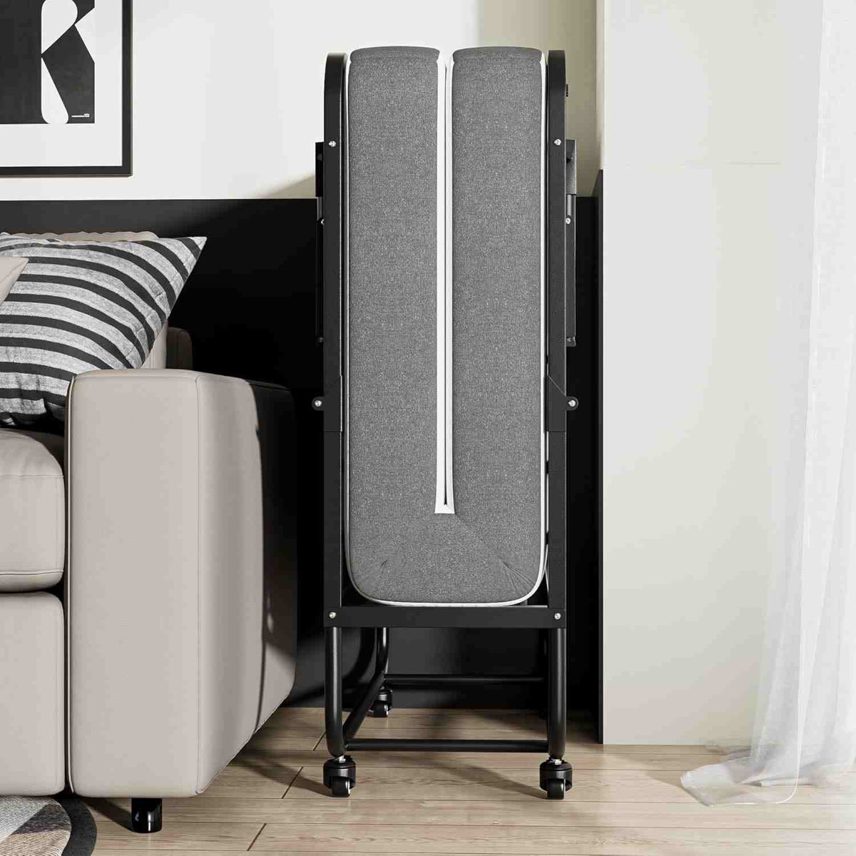 Latitude Run® Folding Bed with Mattress, Folded Bed, Rollaway Bed Guest ...