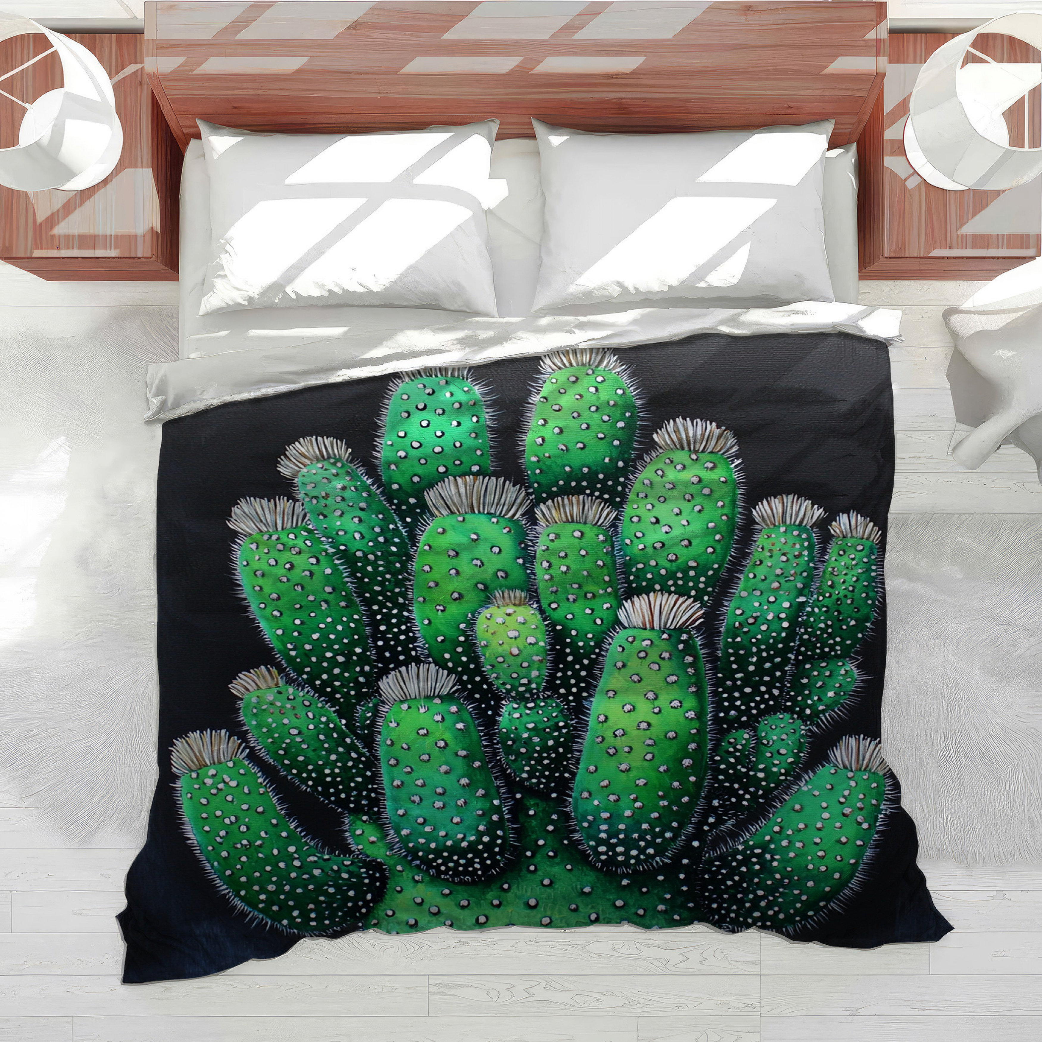 VisionDecor Cactus Bedding Plant Comforter Southwestern | Wayfair