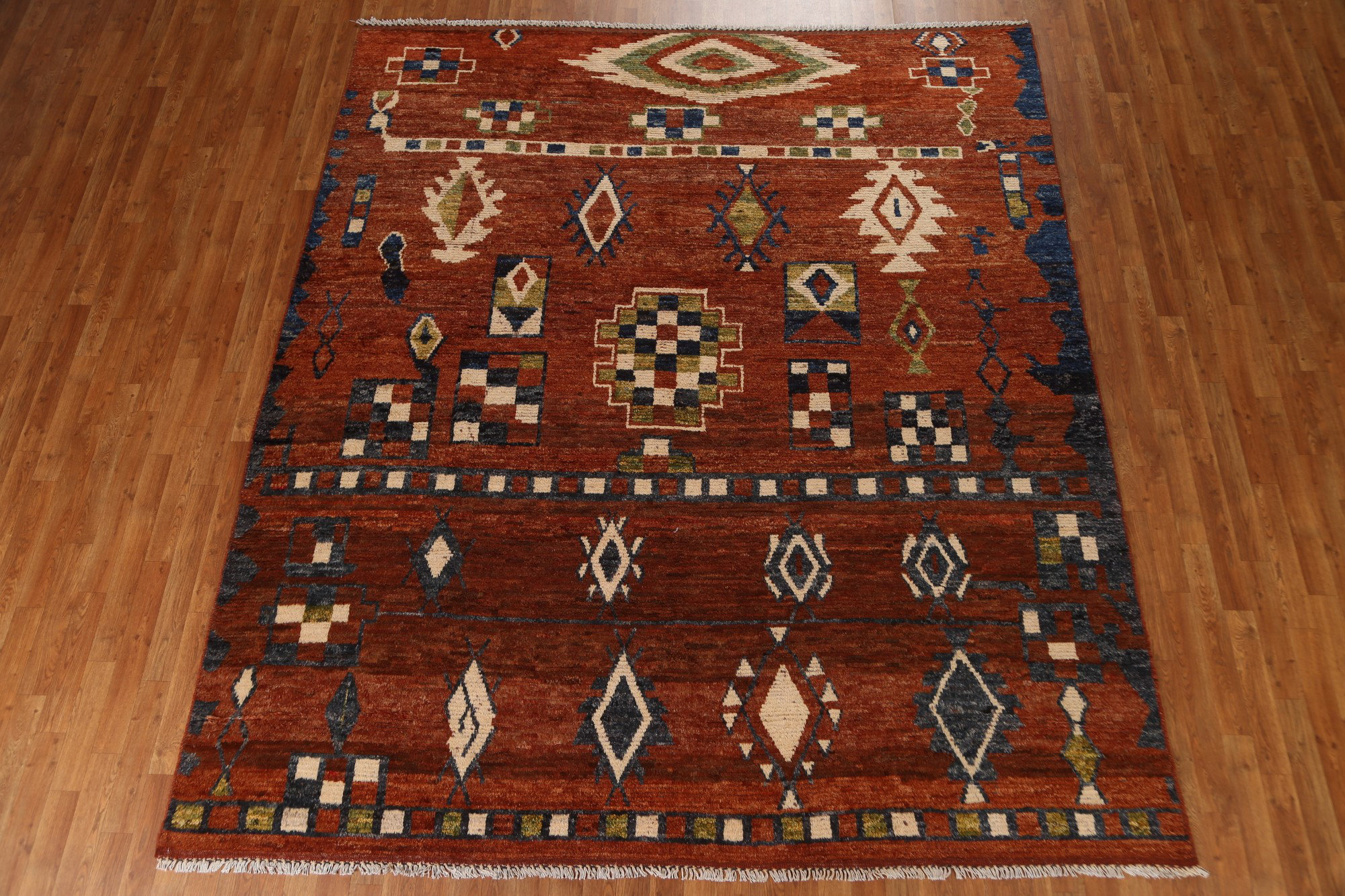 Rugsource Orange Moroccan Area Rug Hand-Knotted 9X10 - Wayfair Canada