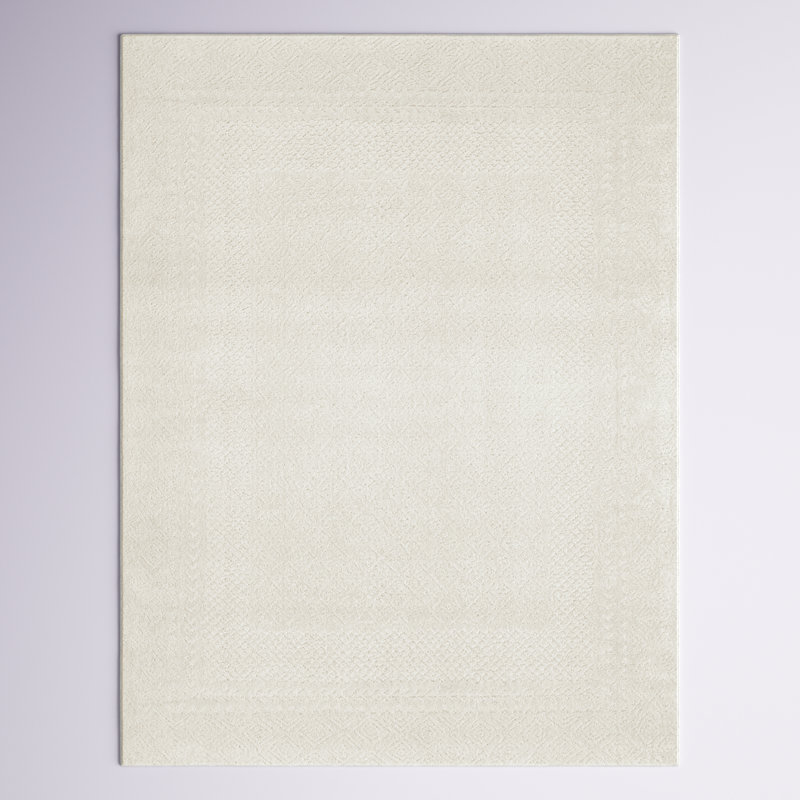Wade Logan® Calvo Ivory/Off-White Area Rug & Reviews | Wayfair