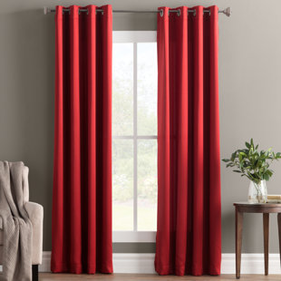 Red Curtains & Drapes You'll Love | Wayfair