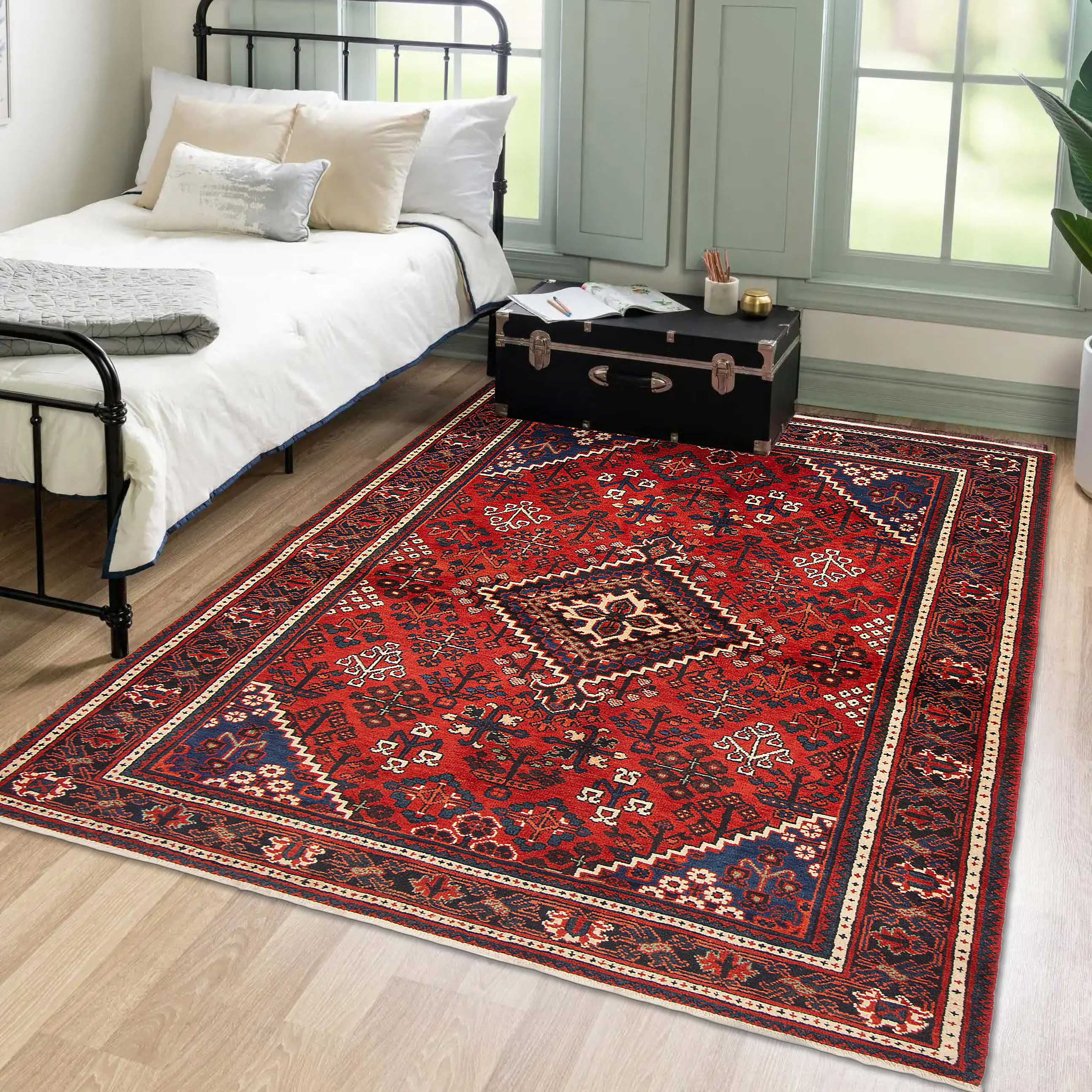 Fleur De Lis Living Anatolian Vintage Red Rug 4'4" x 6'7" | Wayfair