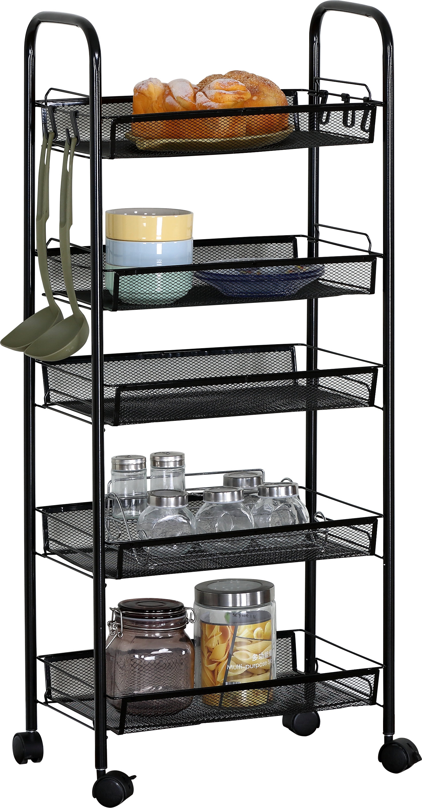 Rebrilliant Kentrelle 5 Drawer Rolling Storage Chest | Wayfair