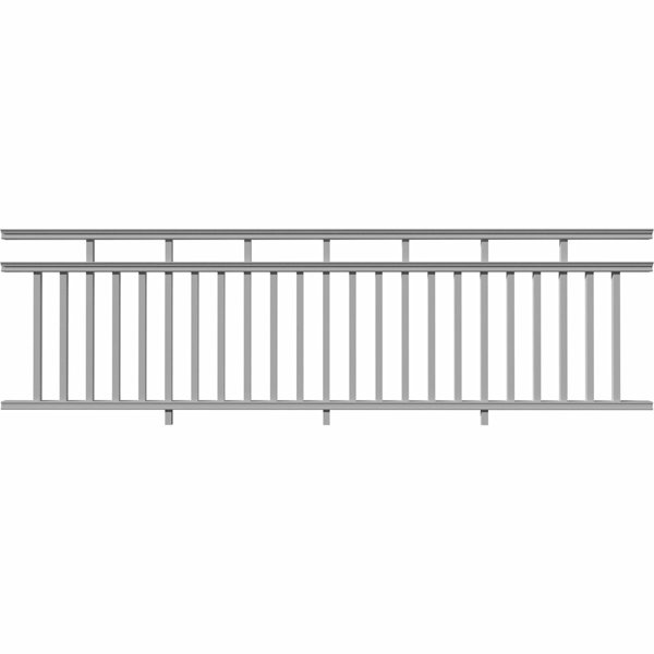 INTEX Providence Three Line Level Rail Kit PVC Porch and Stair Railing ...