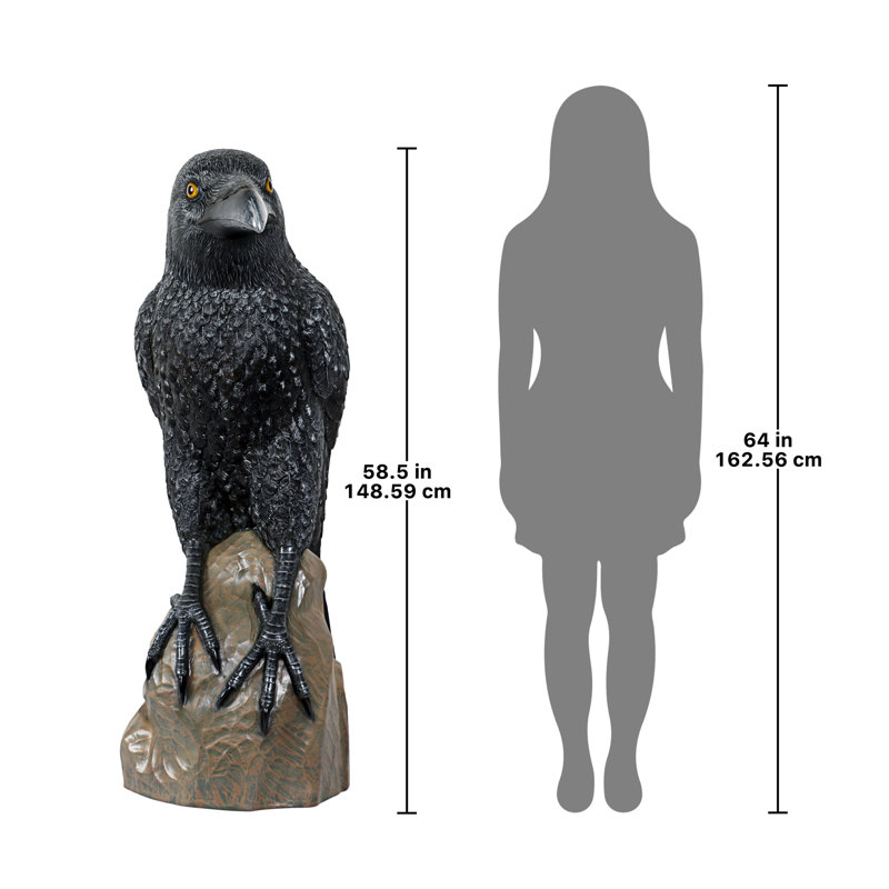 Design Toscano Giant Gothic Raven Statue | Wayfair
