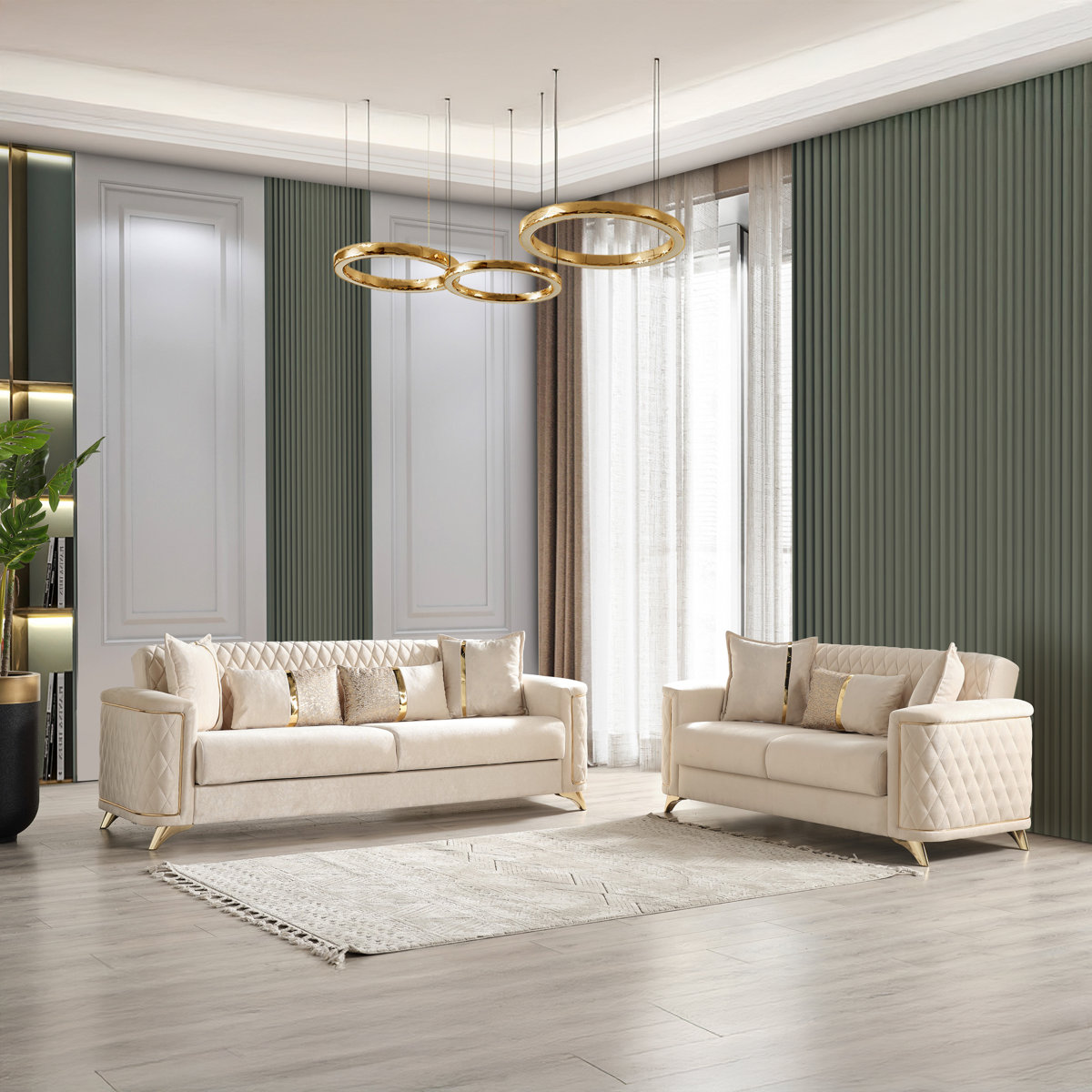 Everly Quinn Sombir 2 - Piece Living Room Set & Reviews | Wayfair