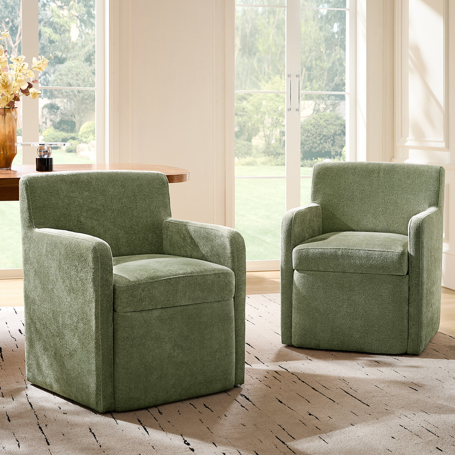 Ivy Bronx Gosselin Modern Moveable Dining Chair with Storage(Set of 2 ...