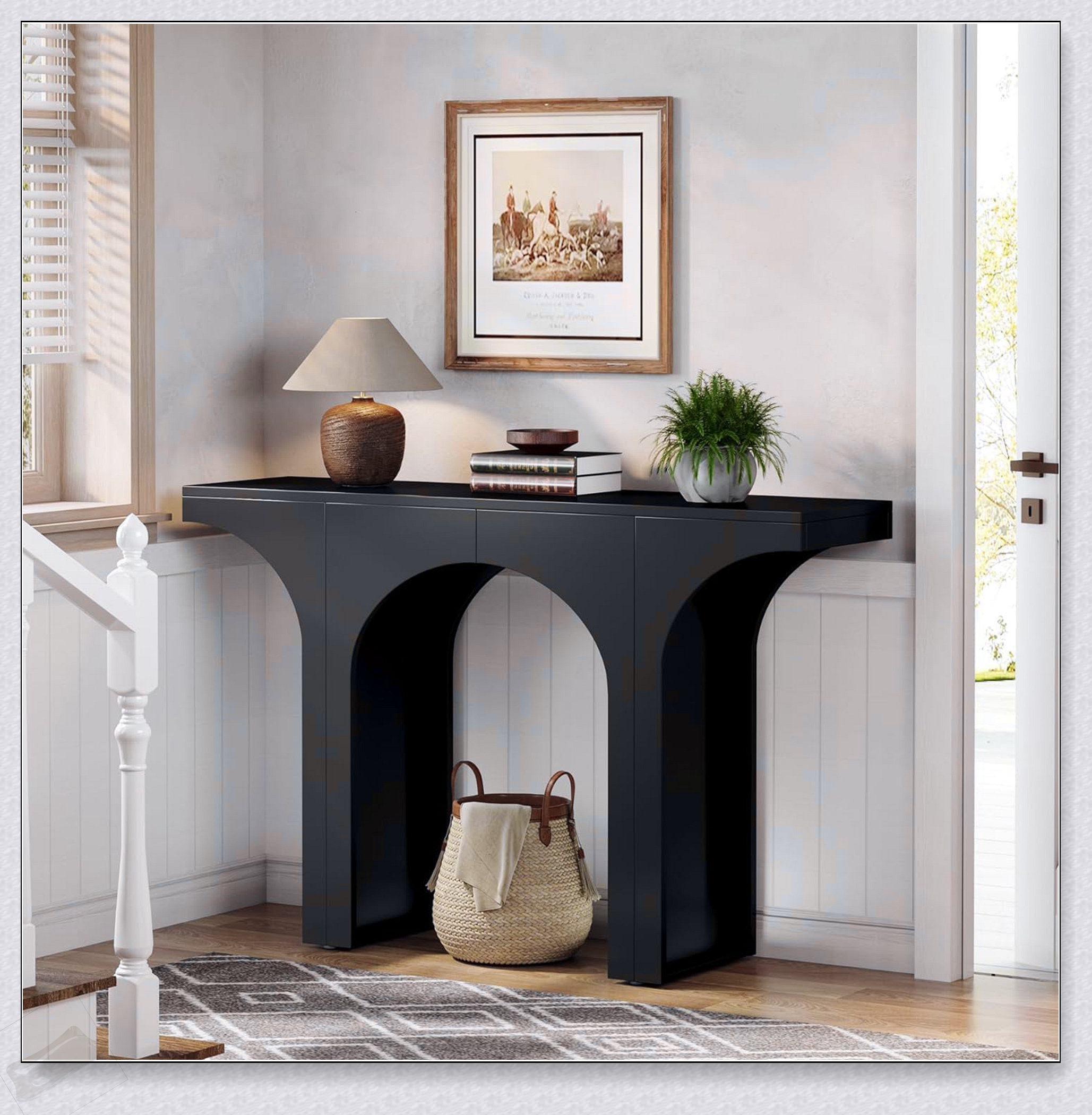 Latitude Run® 47-Inch Modern Console Table For Entryway & Behind Sofa ...