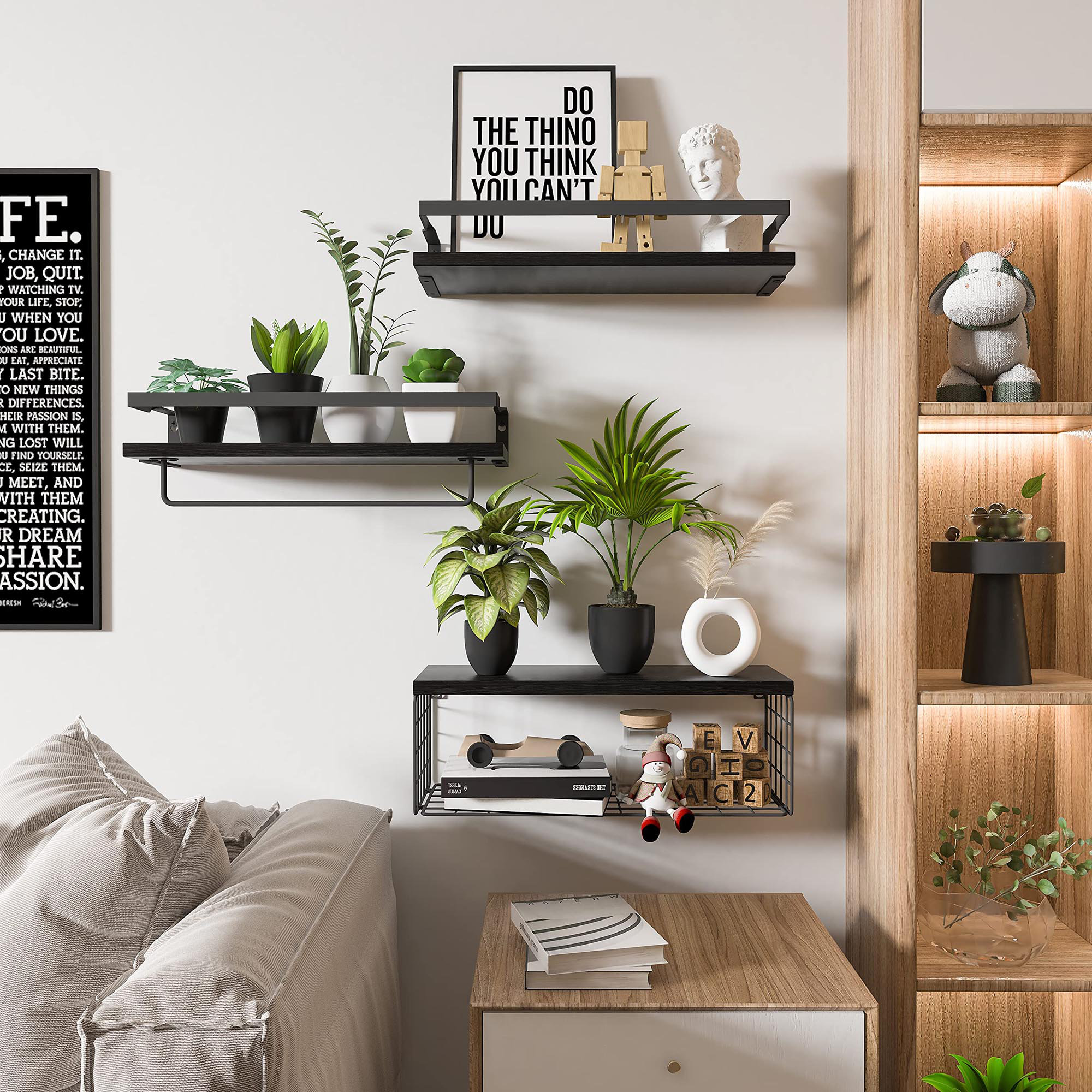 17 Stories Soltanica 3 Piece Floating Shelf - Wayfair Canada