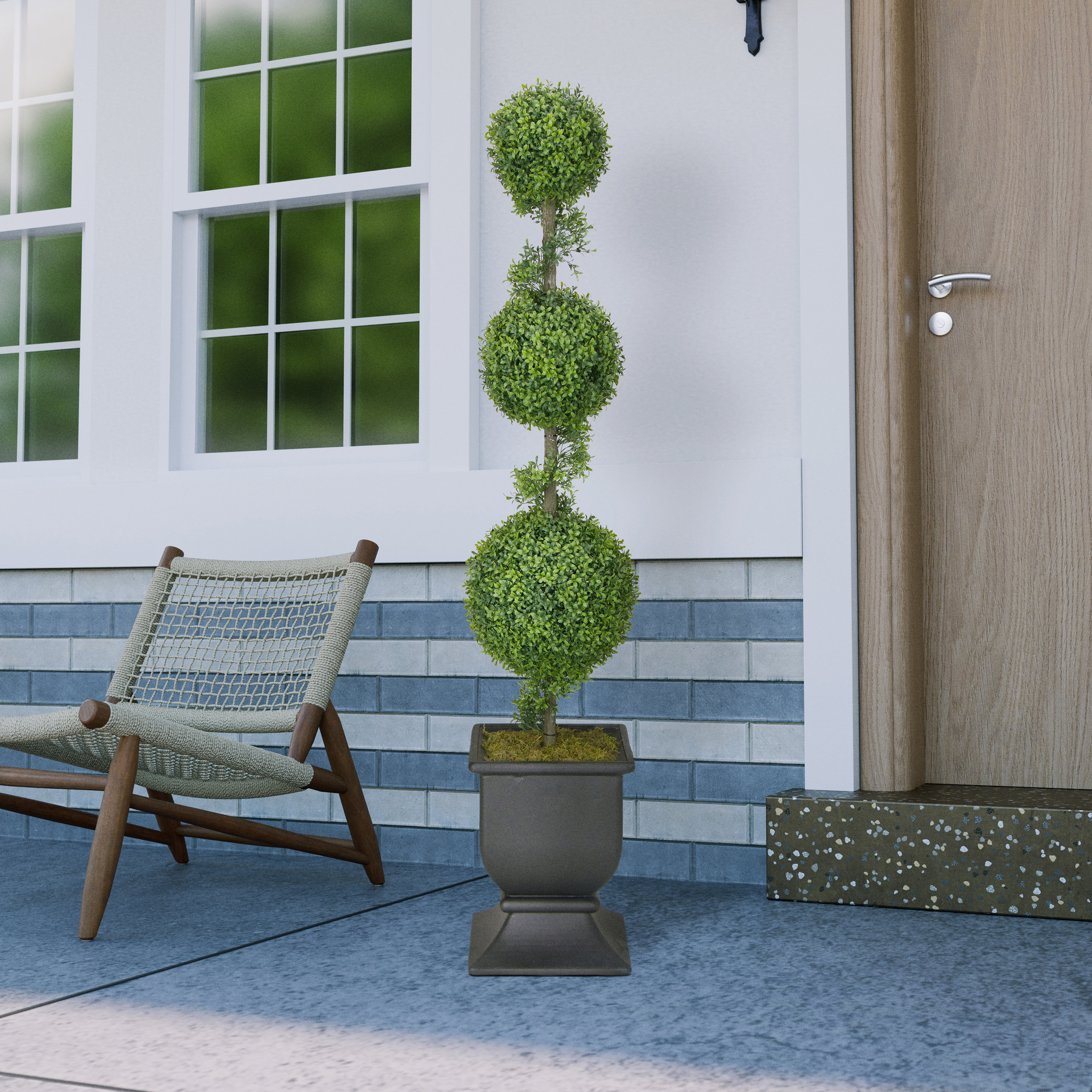 Darby Home Co 60" Topiary Triple Ball Boxwood Artificial Tree - Wayfair ...