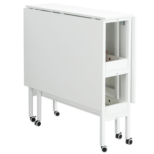 EROMMY 57.5'' x 35.5'' Foldable Craft Table with Wheels & Reviews ...