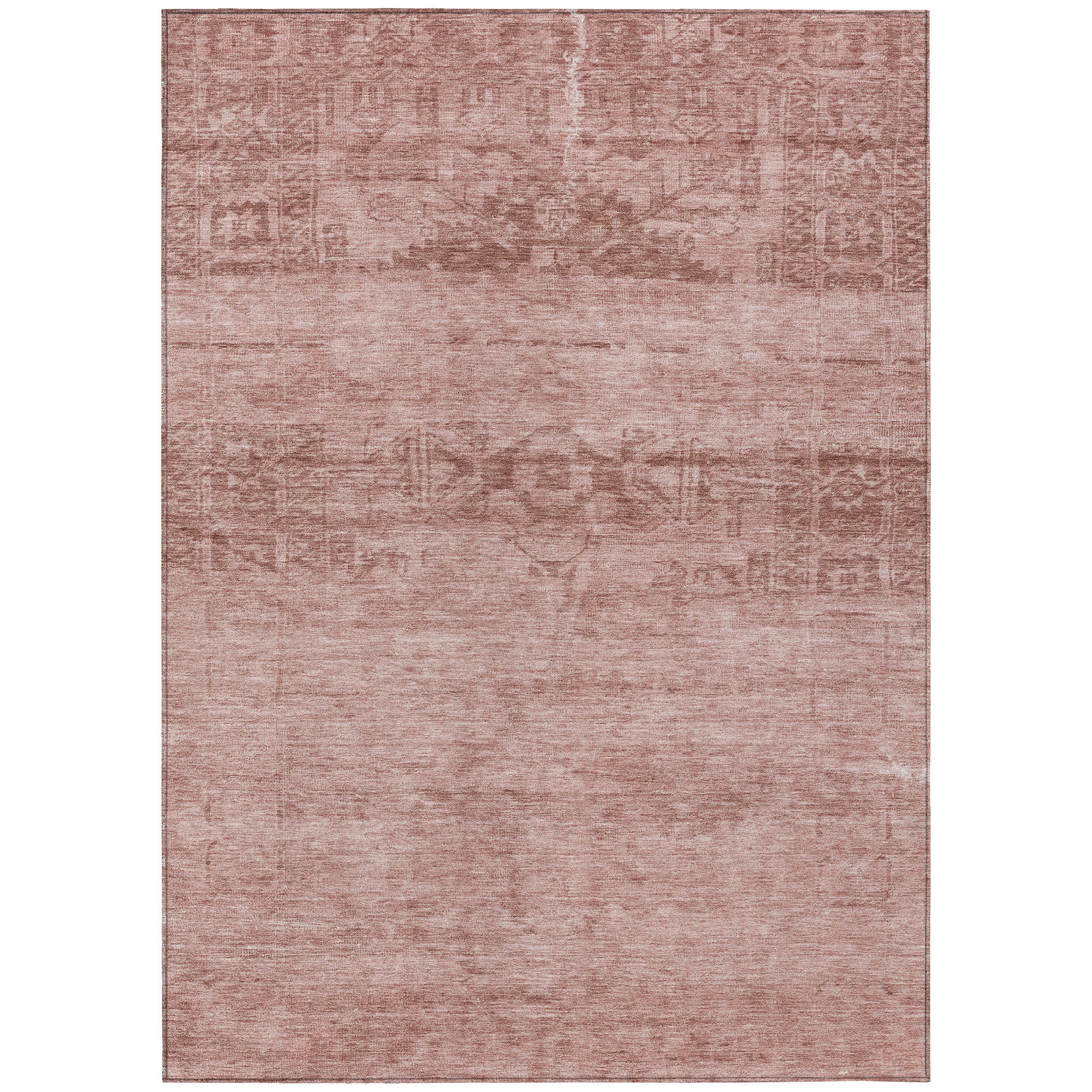 Bungalow Rose 10' X 14' Blush And Mauve Medallion Washable Indoor ...