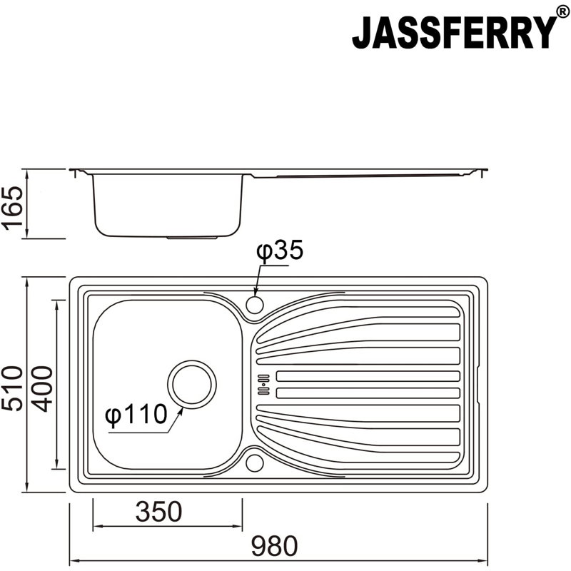 Belfry Kitchen Bell Single Bowl Inset Kitchen Sink | Wayfair.co.uk