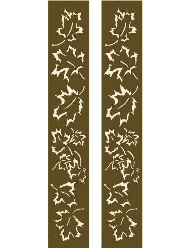 CORE Landscape Products 1 ft. H x 6 ft. W Maple Leaf Design PVC Privacy ...