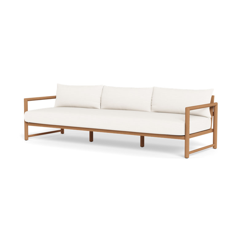 Harbour Breeze XL Outdoor 3 - Seat Teak Patio Sofa by Nicholas ...