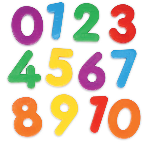 Learning Resources 36 Piece Jumbo Magnetic Numbers Set & Reviews | Wayfair