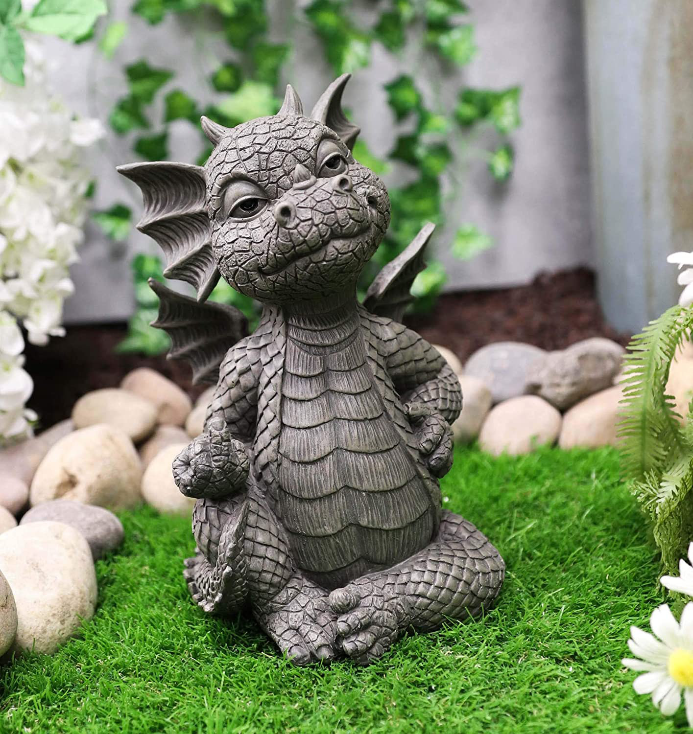 Trinx Dragons Garden Statue | Wayfair