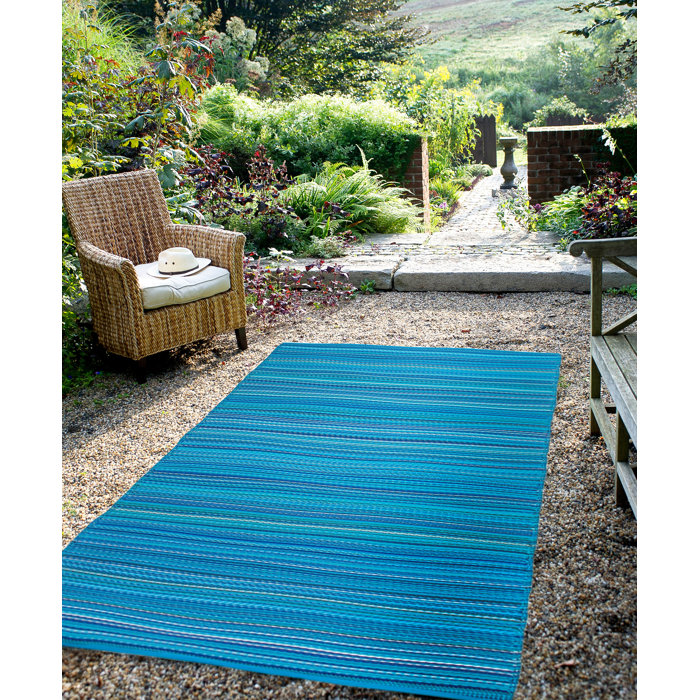 Union Rustic Outdoor Rug Recycled Plastic Waterproof Patio - Krasnow ...