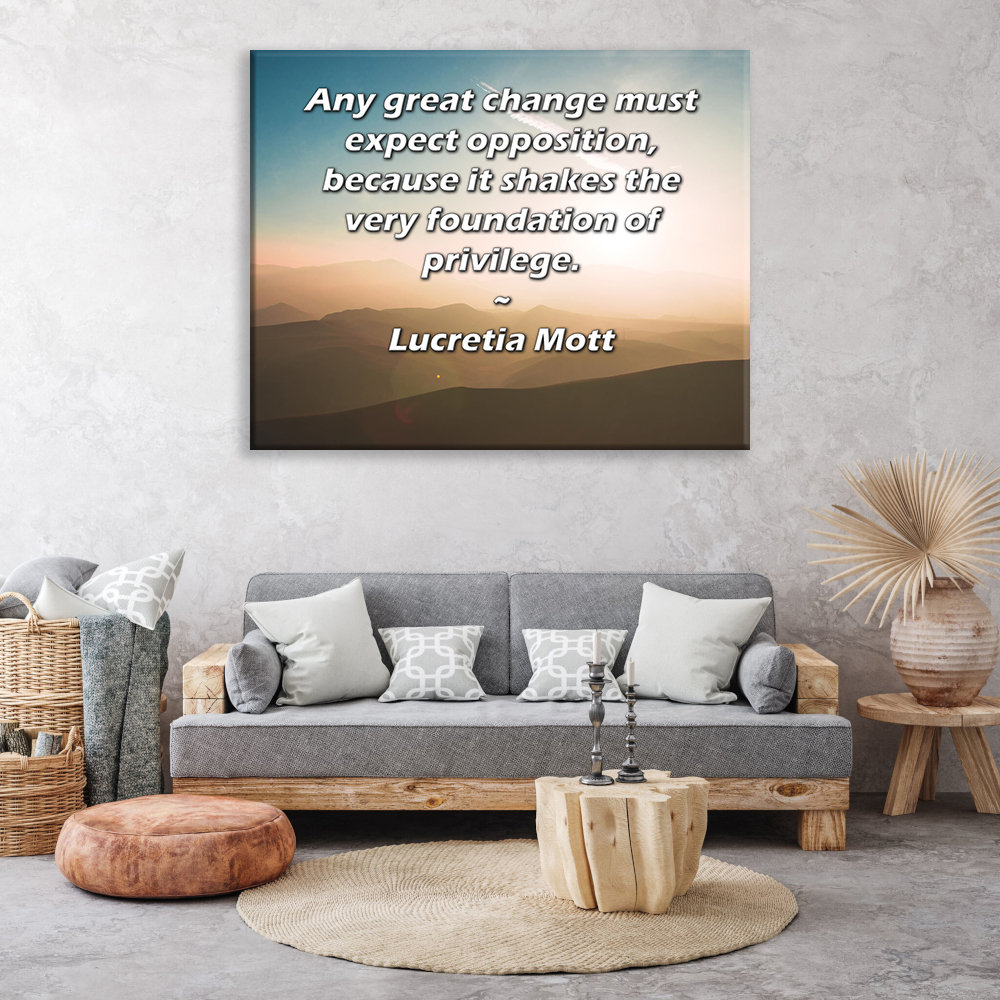 World Menagerie ArtsyQuotes Gallery Wrapped Canvas By Lucretia Mott ...