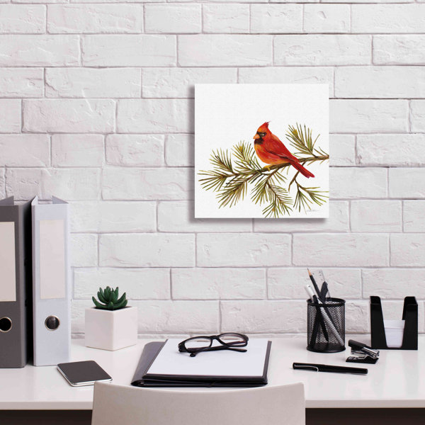 Red Barrel Studio® Epic Graffiti 'Cardinal Christmas V On White' By S ...