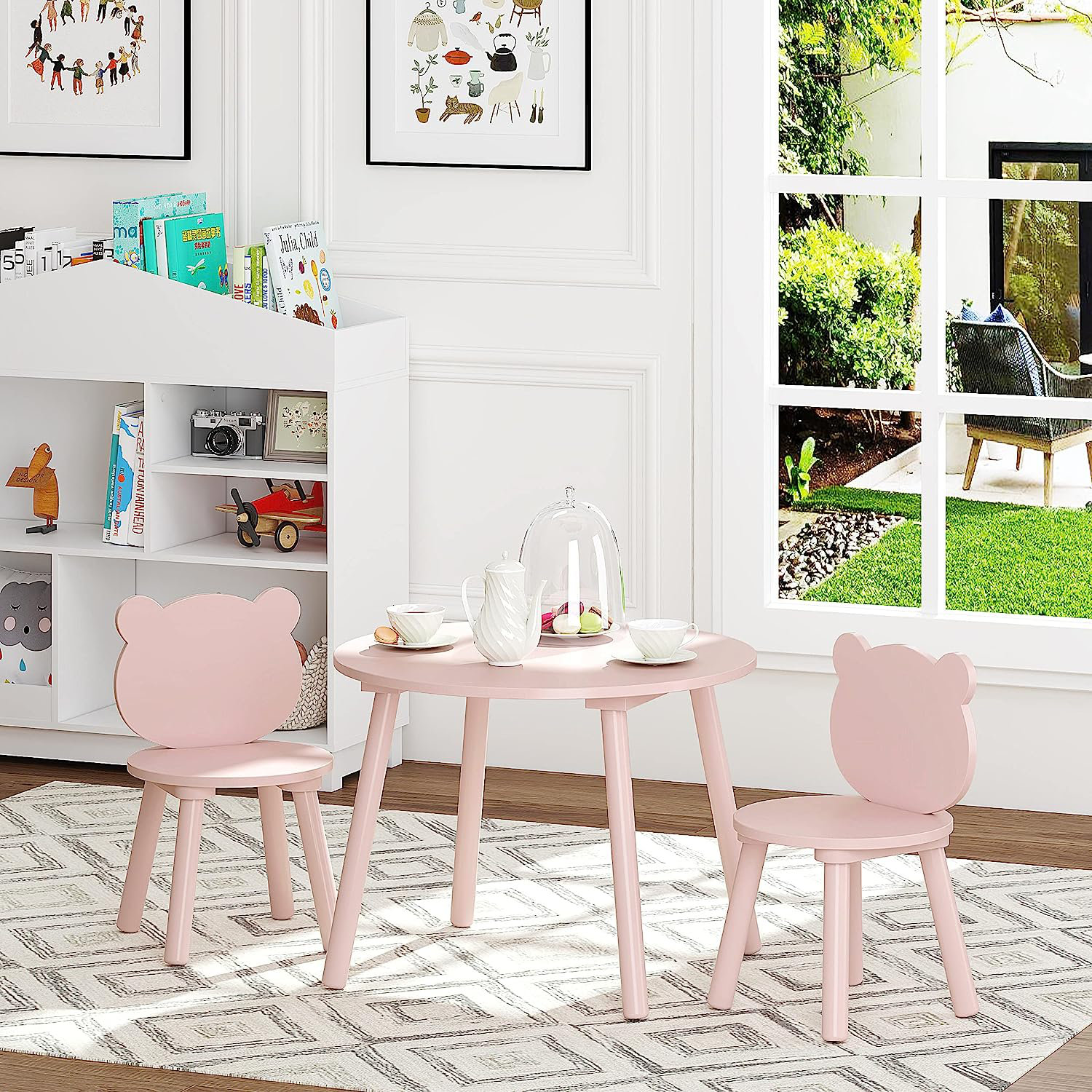 Isabelle & Max™ Kids Wood Table And Chair Set, Kids Play Table With 2 ...