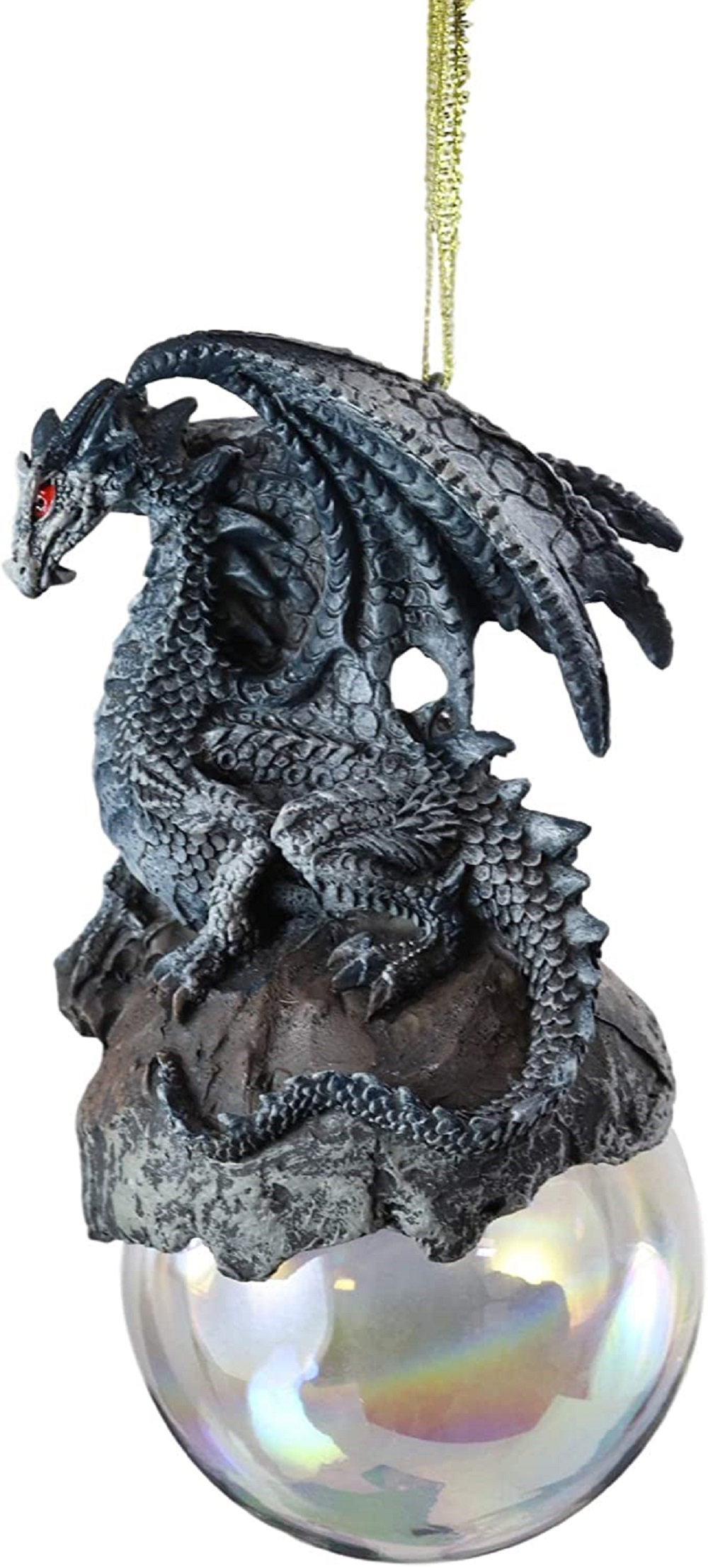 Trinx Harroll Mate Blue Dragon Perching Figurine | Wayfair