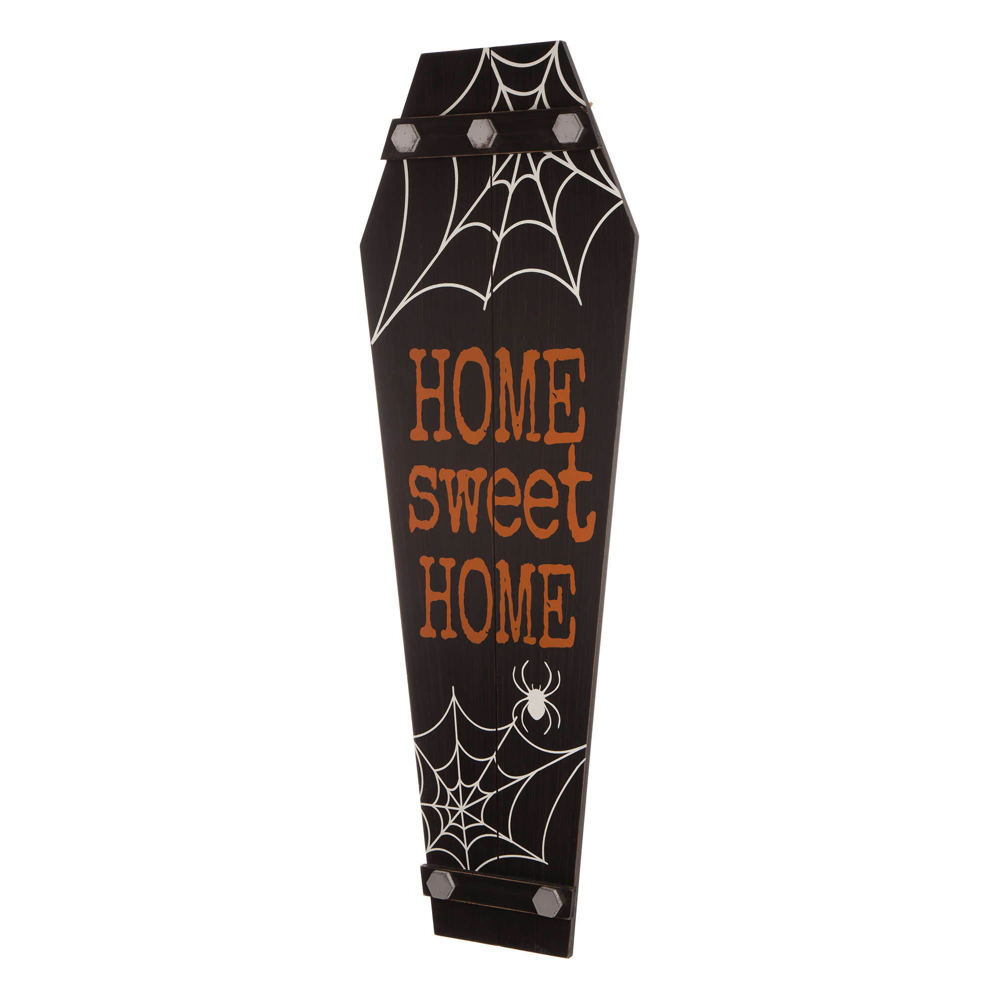 The Holiday Aisle® Halloween Wooden Coffin Porch Sign & Reviews ...