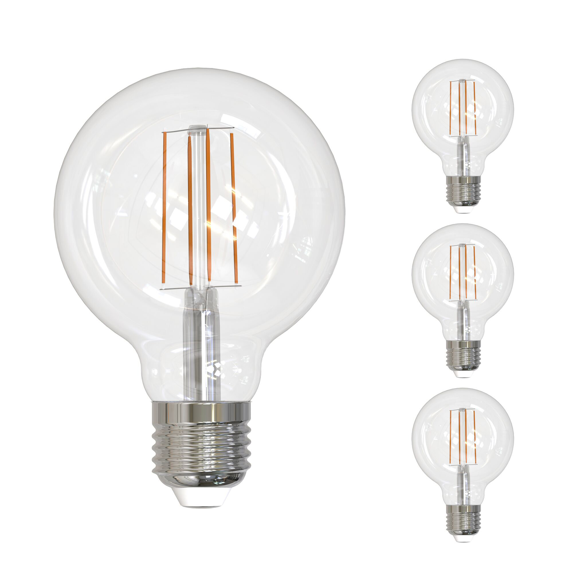 Bulbrite Industries 5 Watt Dimmable G25 Light Bulb With Clear Glass ...