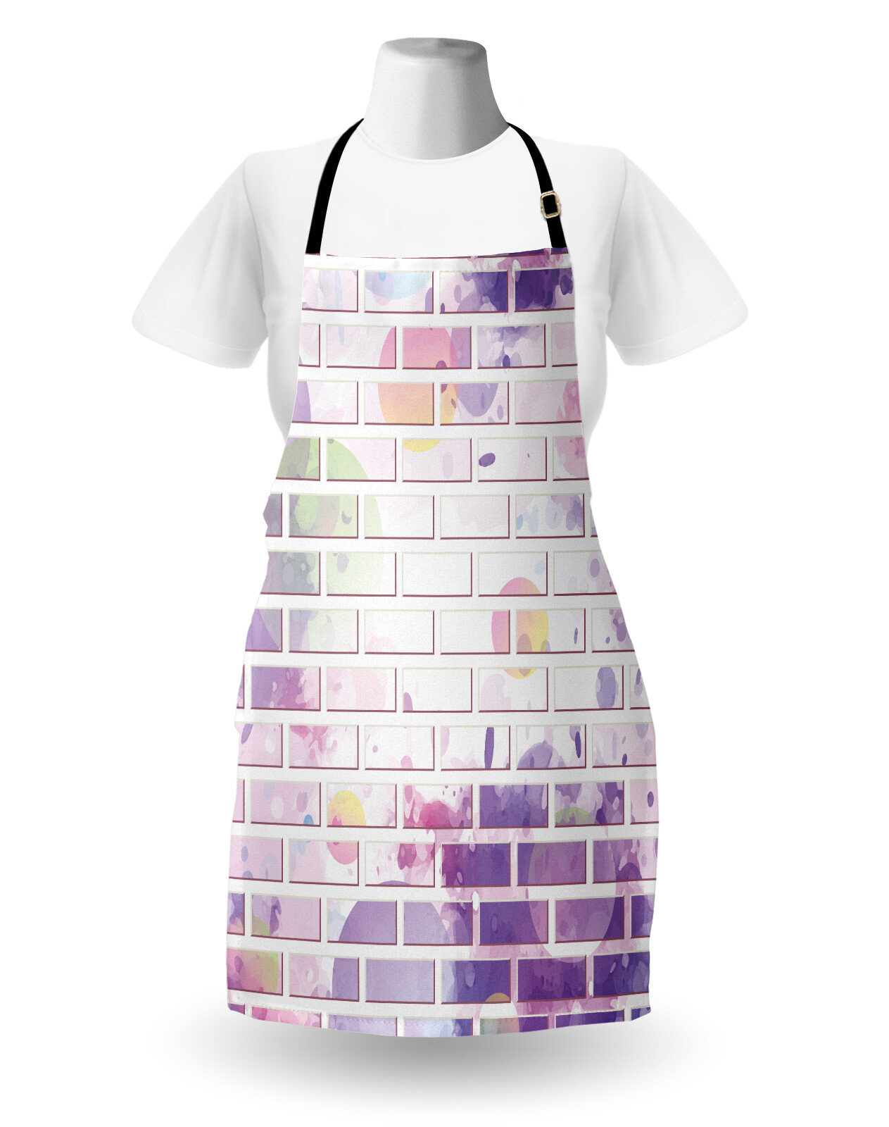 East Urban Home Violet Apron Unisex, Vector Graffiti Brick, Adult Size ...