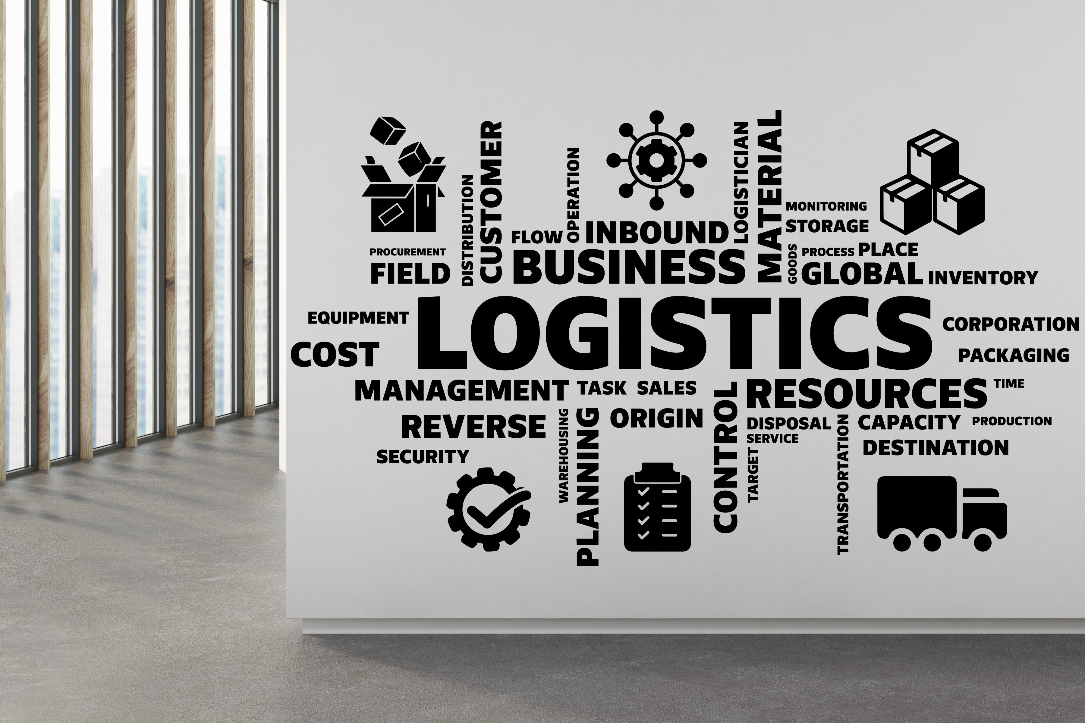 Trinx Logistics Wall Decal Planning Management Transport Inventory ...