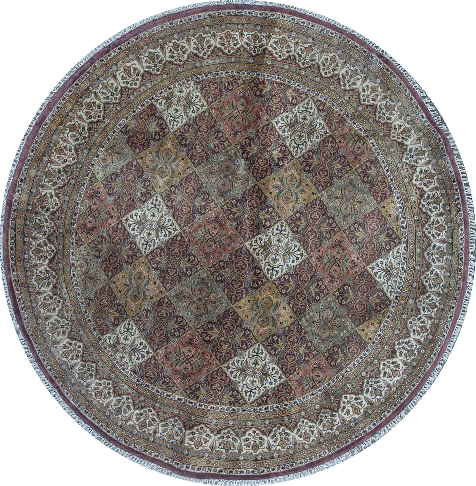 Bokara Rug Co., Inc. Hand-Knotted High-Quality Multi-Colored and Plum ...